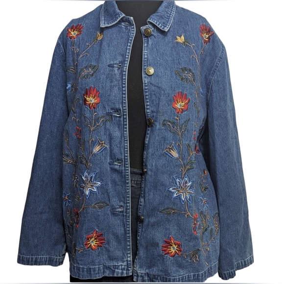 Talbots | Jackets & Coats | Talbots Denim Jacket Jean Jacket With ...